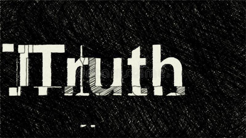 Truth Text Hand Draw Animation Stock Footage - Video of media, person ...