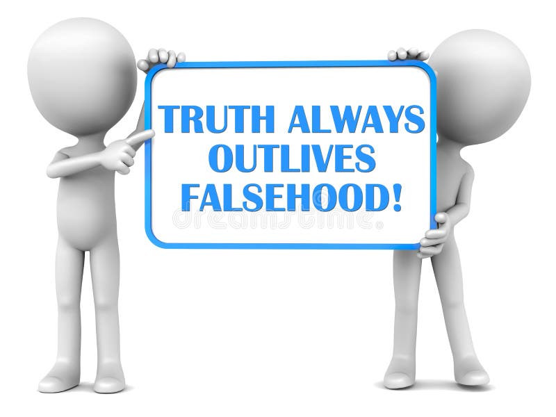 Truth wins stock illustration. Illustration of false - 29574645
