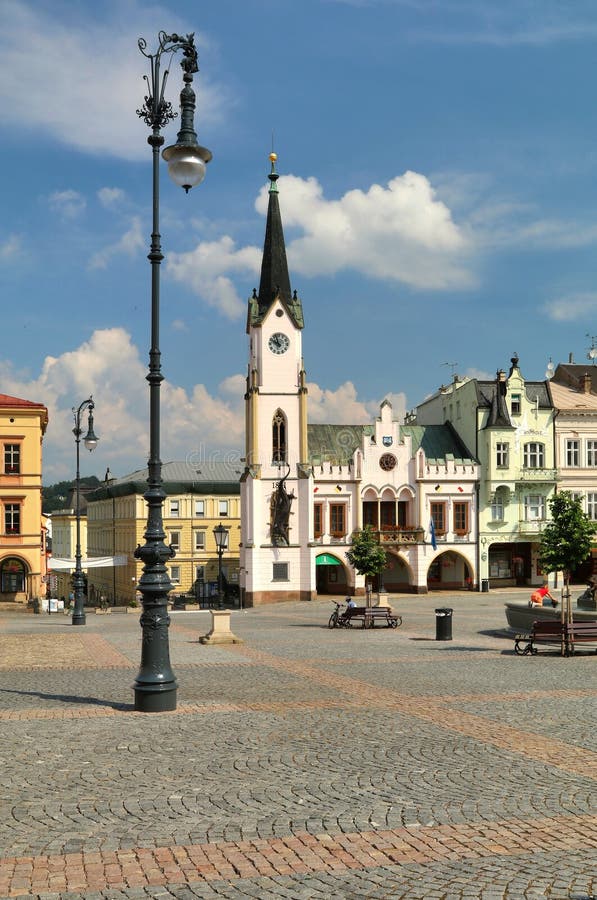 Trutnov city editorial stock image. Image of fountain - 133343669