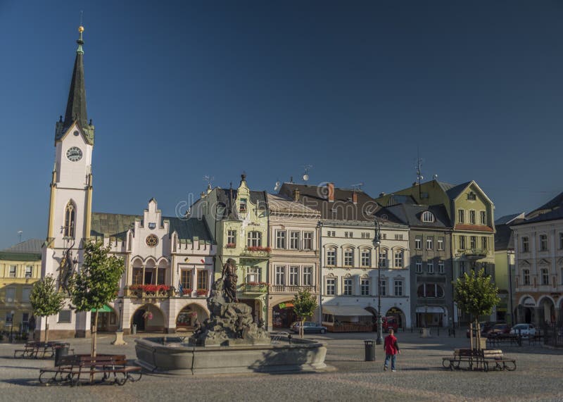 Trutnov Town in Summer Morning Editorial Stock Image - Image of ...