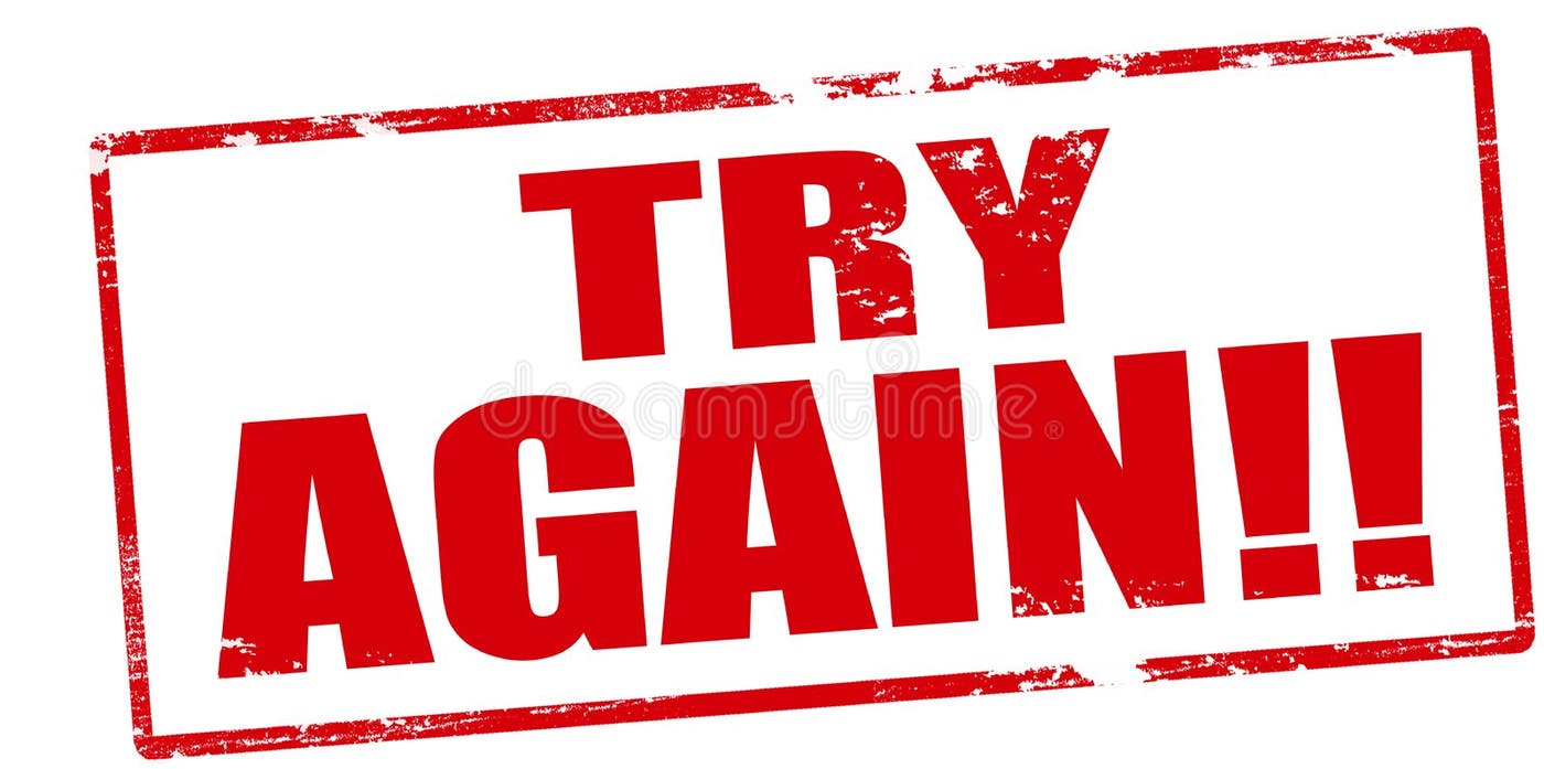 Try Again Stock Illustrations – 936 Try Again Stock Illustrations ...