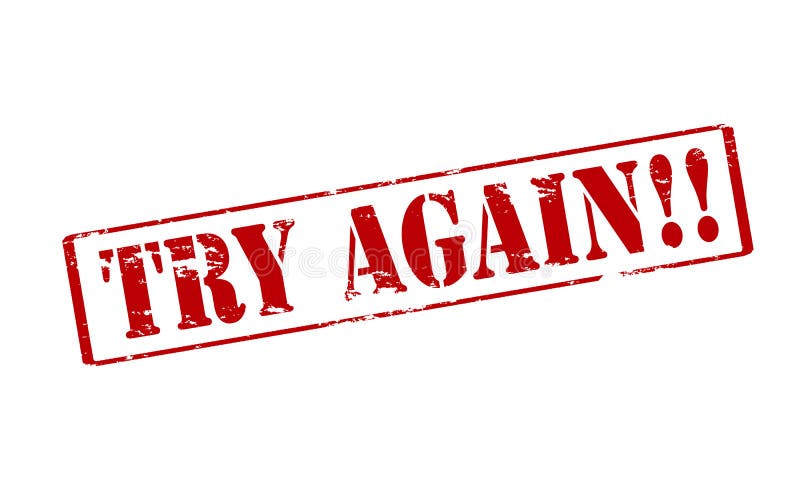 Try again stock vector. Illustration of test, eftsoons - 82943978