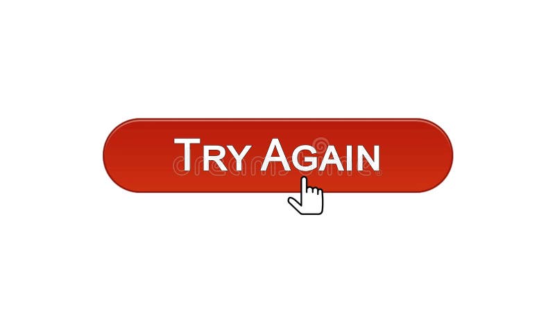 Try Again Web Interface Button Orange Color, Internet Site Design ...