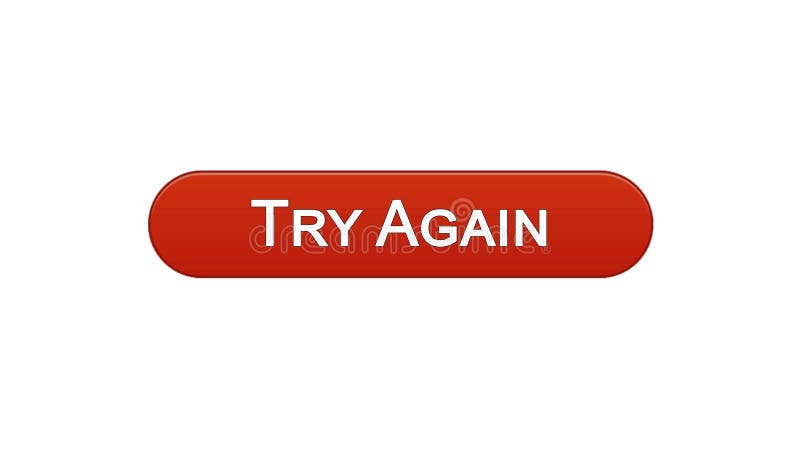Try Again Web Interface Button Wine Red Color, Internet Site Design ...