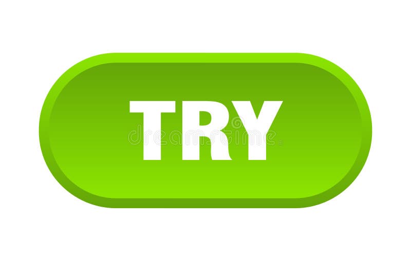 Try button stock vector. Illustration of button, sticker - 158489591