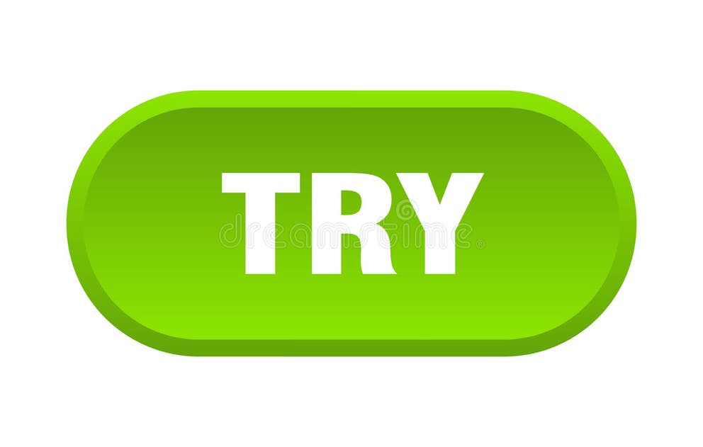 Try button stock vector. Illustration of button, sticker - 158489591