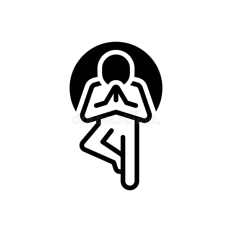 Black Solid Icon for Try, Attempt and Pray Stock Vector - Illustration ...