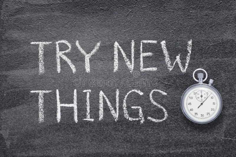 Try new things watch stock image. Image of symbol, intention - 203277249