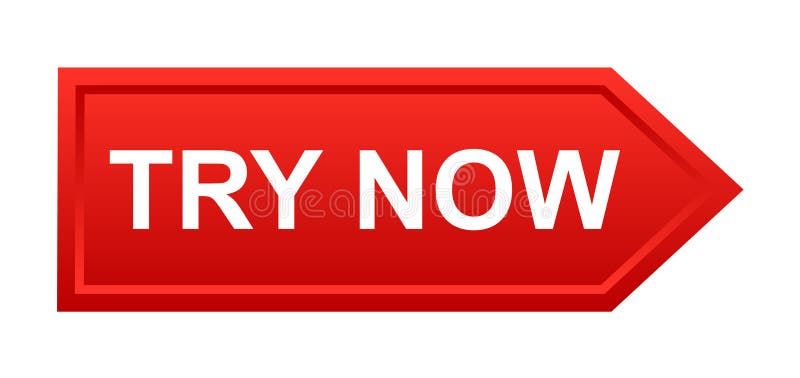 Try now button stock vector. Illustration of blog, design - 123743638