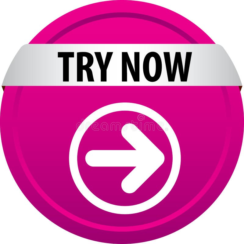 Try now web button stock illustration. Illustration of head - 119849578