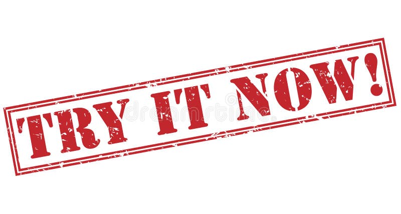 Try red stamp text stock vector. Illustration of stamp - 52095992