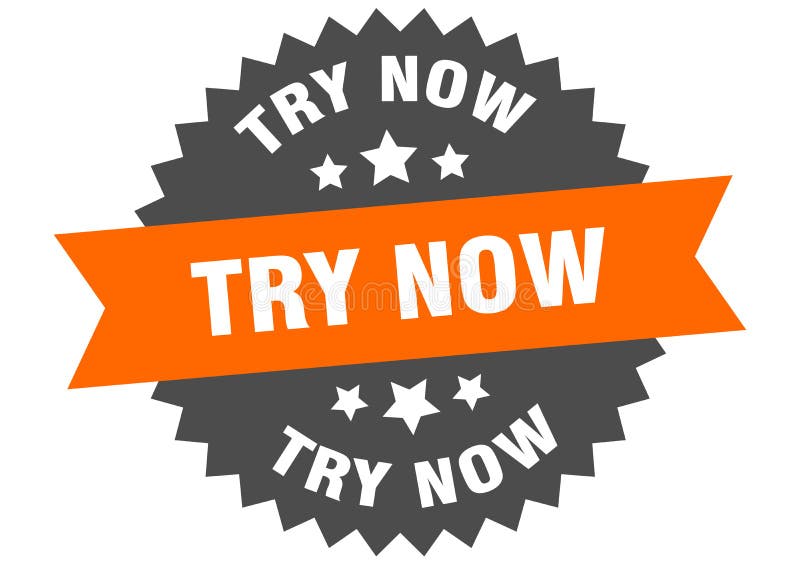 Try Now Sign. Try Now Circular Band Label. Try Now Sticker Stock Vector ...