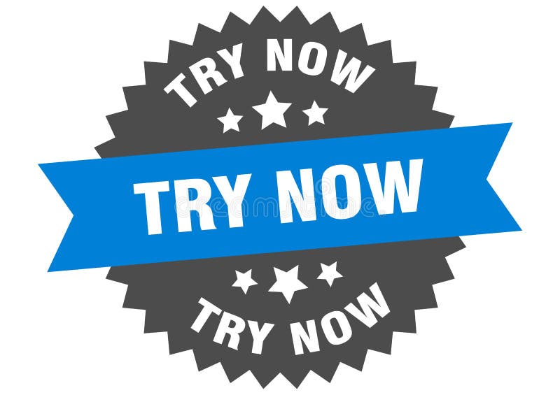 Try Now Sign. Try Now Circular Band Label. Try Now Sticker Stock Vector ...