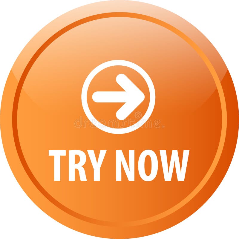 Try now web button stock illustration. Illustration of announcement ...