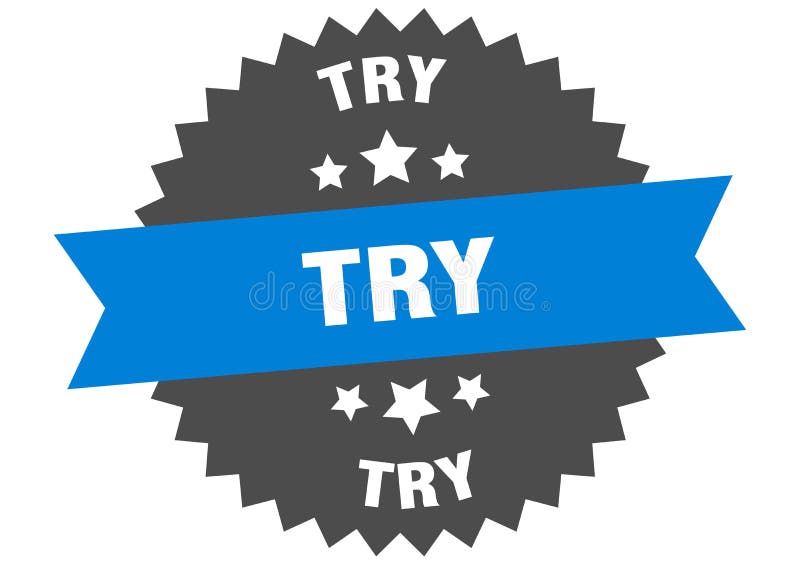 Try stock vector. Illustration of peeler, sticker, badge - 160547859