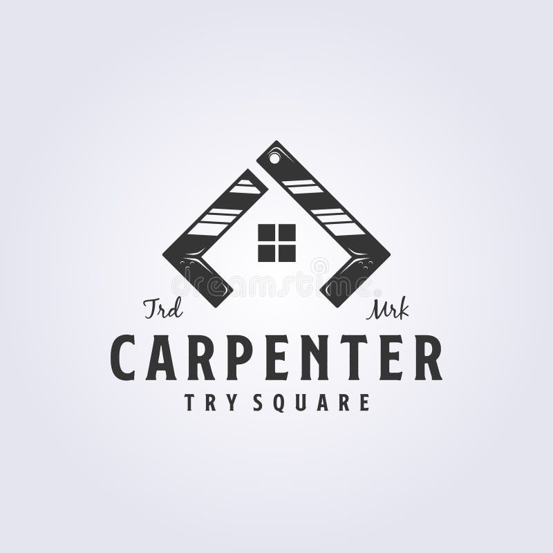 Try Square Abstract for Carpenter House Logo Vector Illustration Design ...