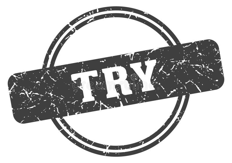 Try stamp stock vector. Illustration of vector, graphic - 349493784