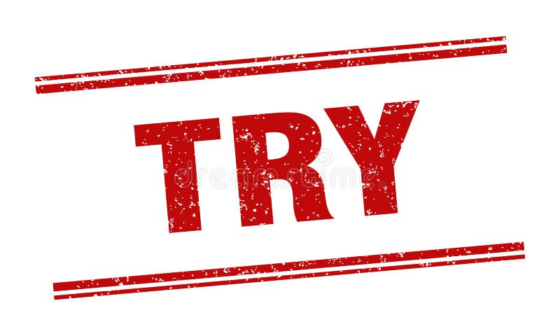 Try Stamp. Try Square Grunge Sign Stock Vector - Illustration of badge ...