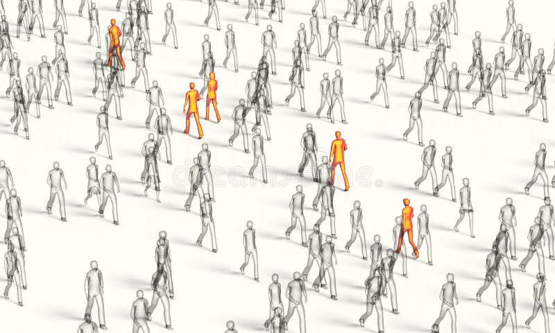 Try to be different stock illustration. Illustration of concept - 85603315