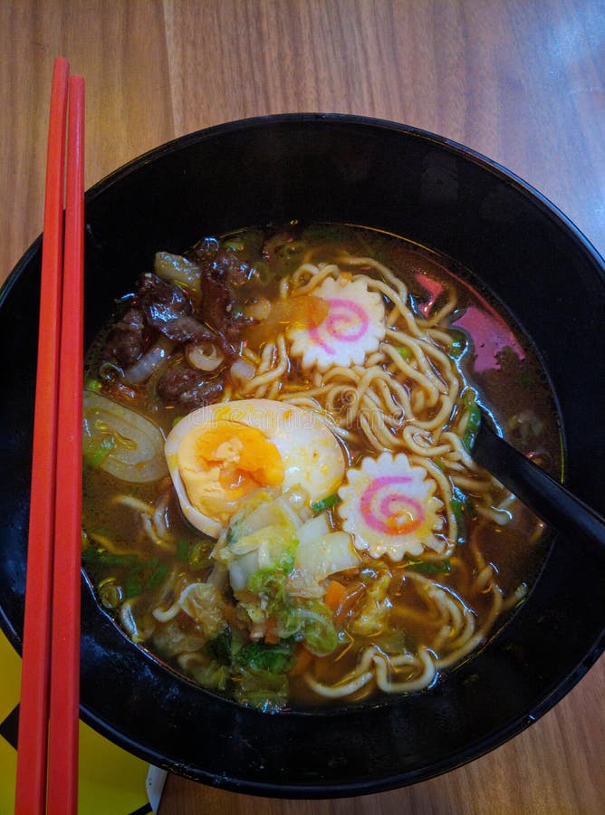 Trying Ramen for the First Time Stock Photo - Image of meal, produce ...