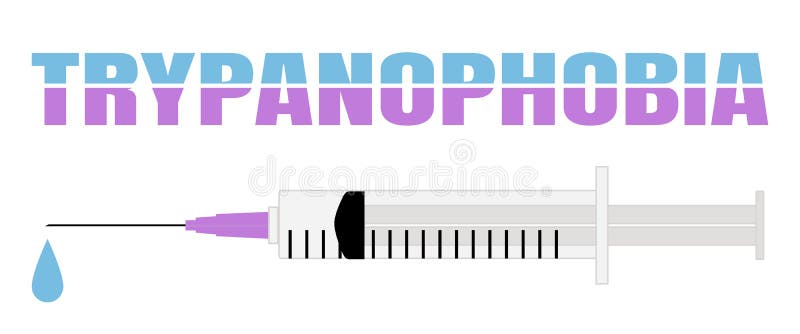 Trypanophobia or Needle Phobia , Vector Stock Vector - Illustration of ...