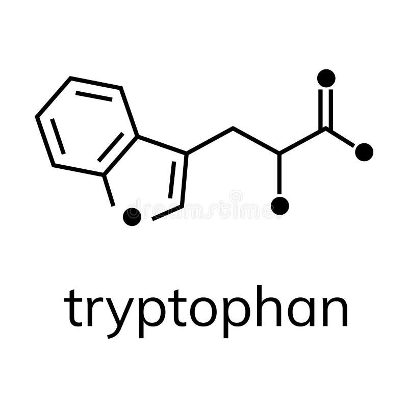 Tryptophan vector icon stock vector. Illustration of biochemistry ...