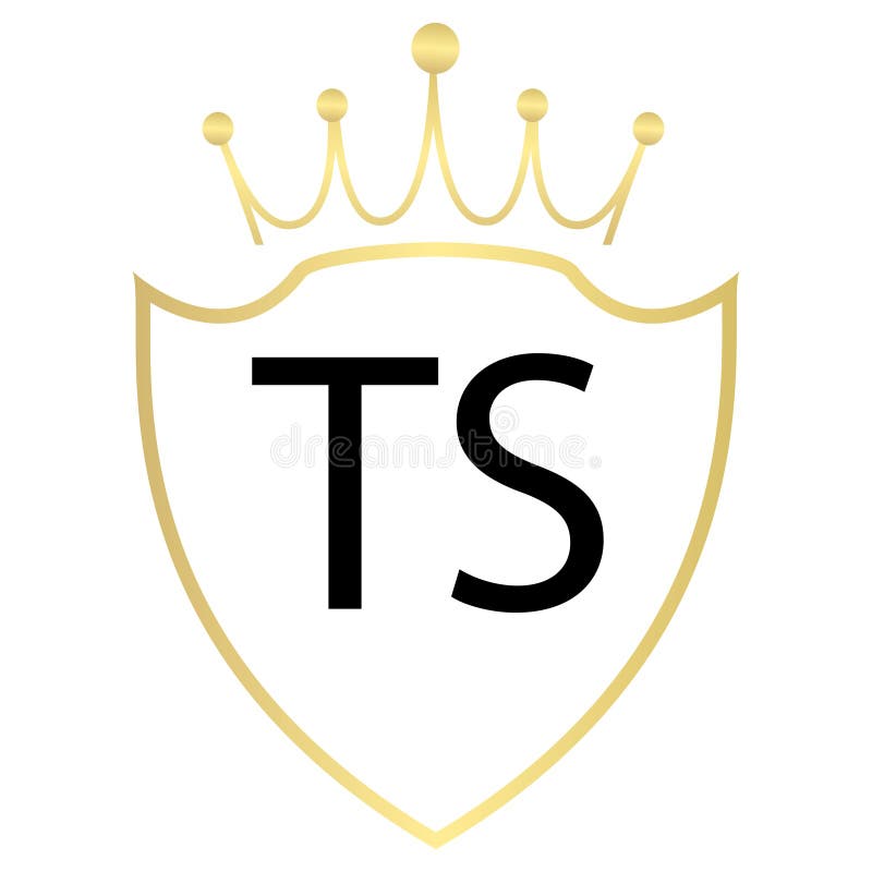 TS Letter Logo Design with Simple Style Stock Illustration ...