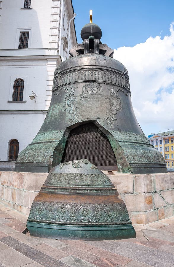 Tsar Bell is Largest in the World, Moscow Kremlin Stock Image - Image ...
