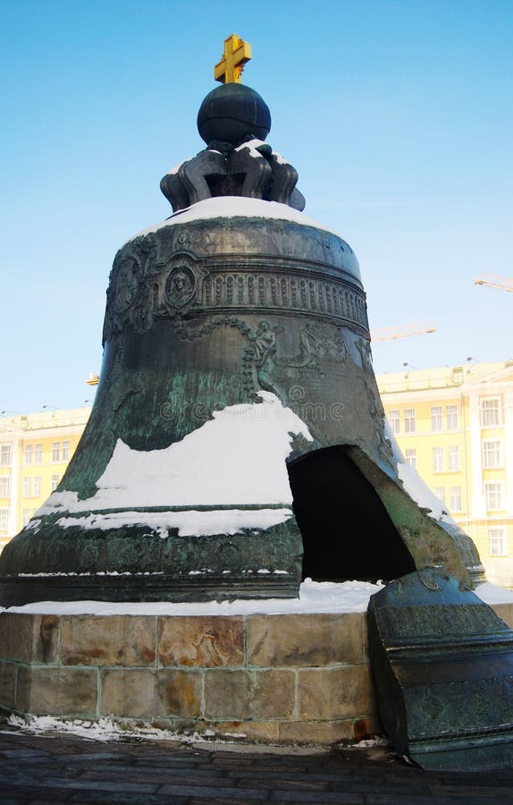 Tsar-Bell in Winter. Moscow Kremlin Stock Photo - Image of bell, city ...