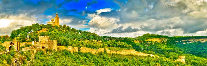 Tsarevets fortress stock image. Image of walled, destination - 14969177