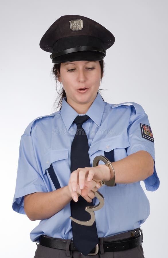 Tschechische Polizeifrau stockfoto. Bild von polizei, frauen - 7623728