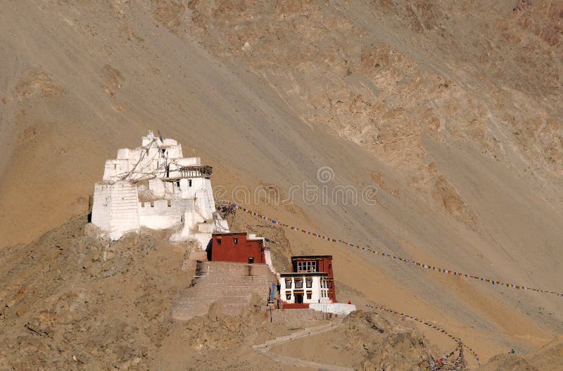 Tsemo monastery stock image. Image of building, monastery - 26000521
