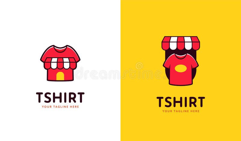 Tshirt Clothing Shop Logo Icon Brand Template Stock Vector ...