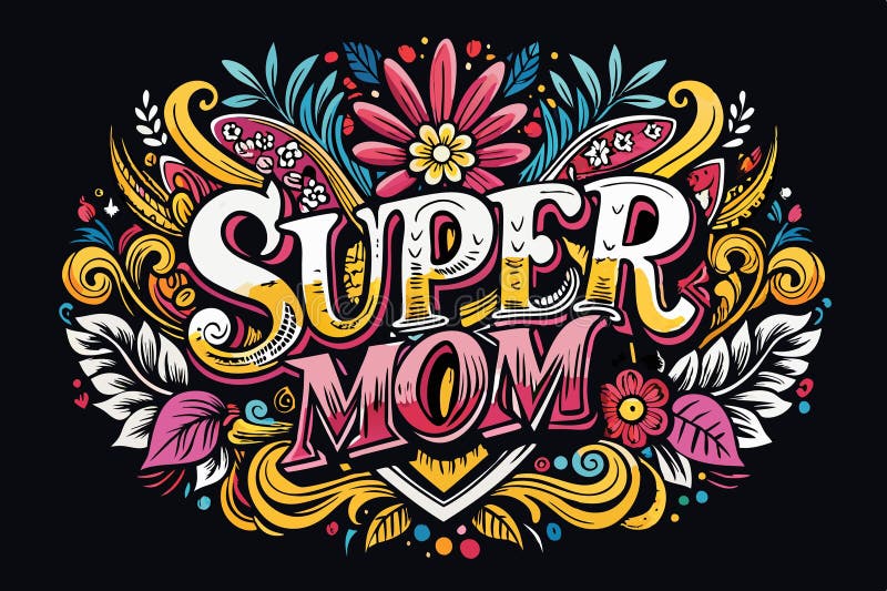 Super Mom Draw Stock Illustrations – 14 Super Mom Draw Stock ...