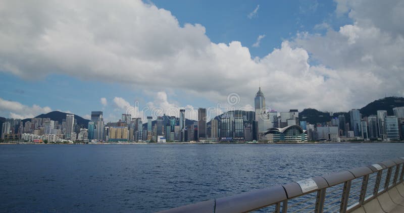 Waterfront in Hong Kong Harbor Side Editorial Stock Photo - Image of ...