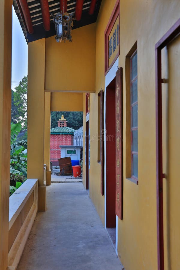 Tsing Shan Monastery at Castle Peak. Stock Image - Image of historical ...