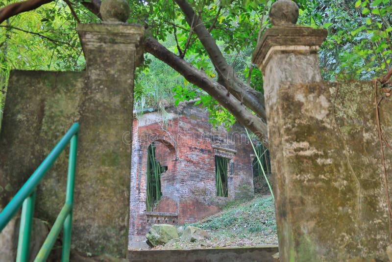 Tsing Shan Monastery at Castle Peak. Stock Image - Image of hike ...
