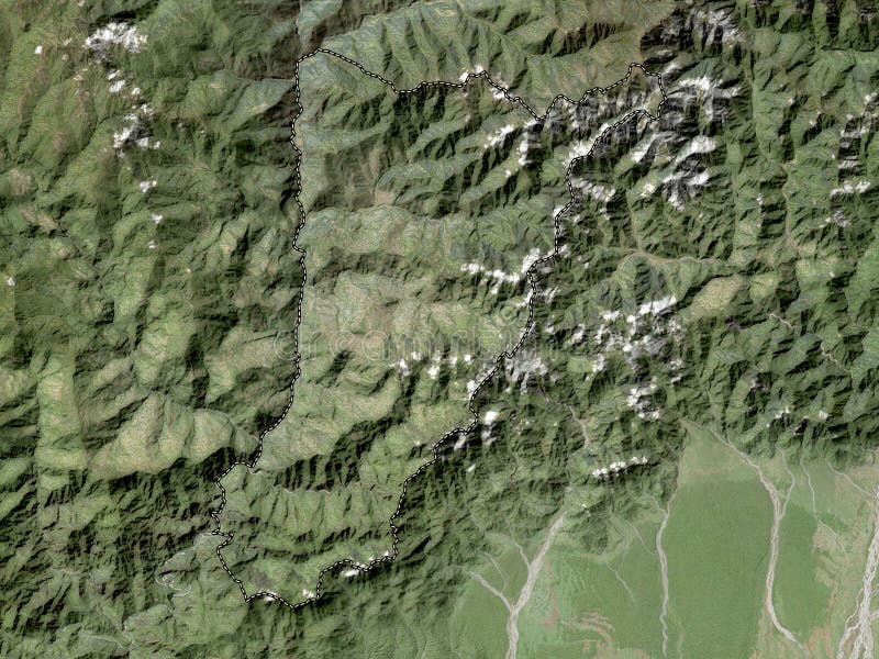 Tsirang, Bhutan. High-res Satellite. No Legend Stock Image - Image of ...