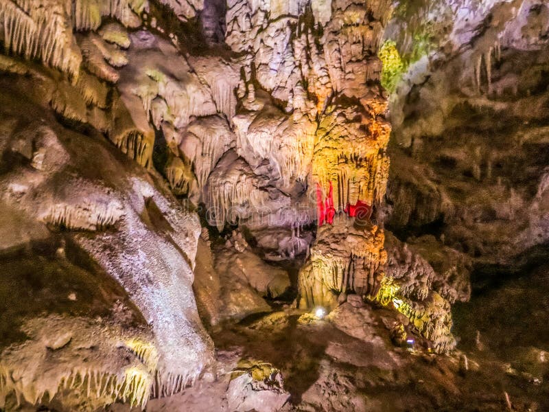 Tskaltubo, Georgia. Illuminated Walls of Tskaltubo Cave Also Called ...
