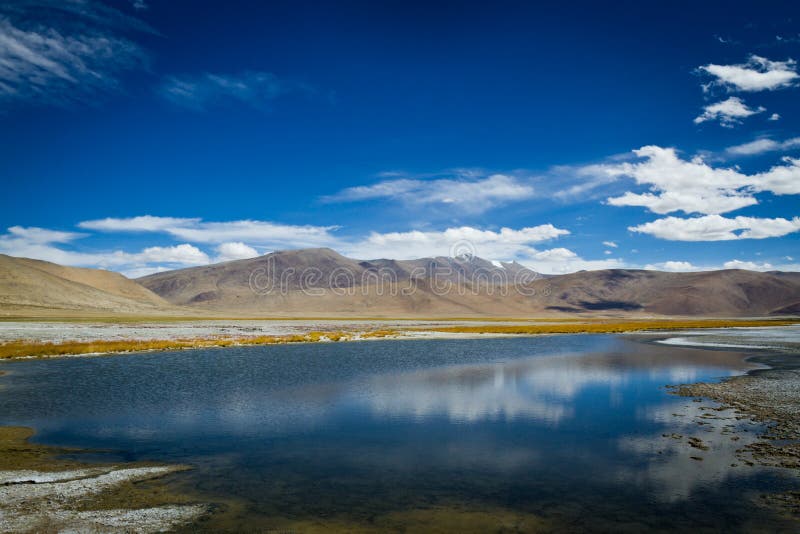Tso Kar lake stock photo. Image of india, highlands, lake - 26963208