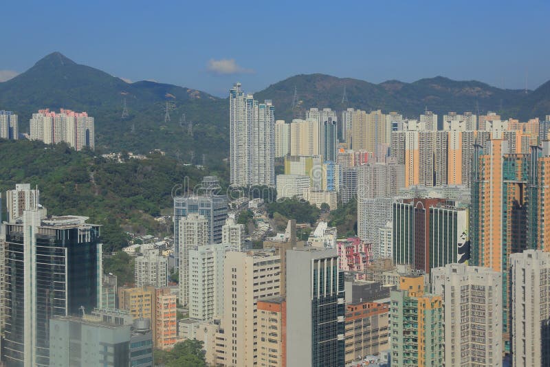 Tsuen Wan district editorial stock photo. Image of building - 53488288