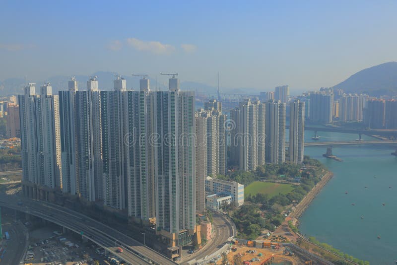 Tsuen Wan in Hong Kong stock image. Image of ocean, city - 53487597