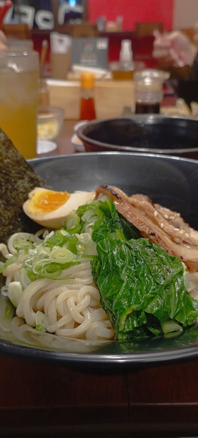 Tsukemen Cold Ramen Japanese Food Stock Image - Image of cold ...