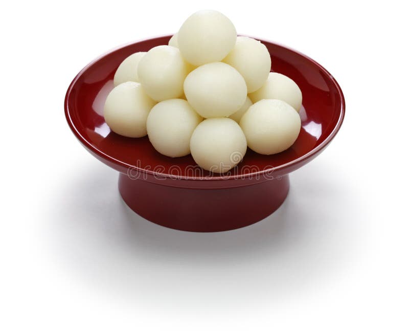 Tsukimi Dango, Traditional Japanese Rice Dumpling Stock Photo - Image ...