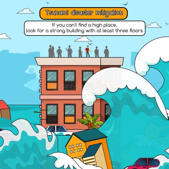 Tsunami Disaster Mitigation_3 Stock Vector - Illustration of brand ...