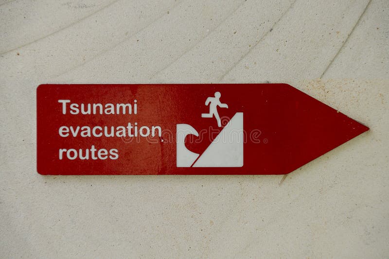 Tsunami Evacuation Route stock image. Image of asia - 102321753
