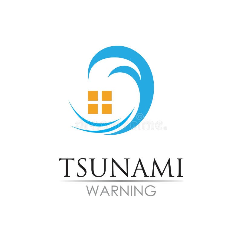 Tsunami Logo Design, Vector, Icon, Template Stock Vector - Illustration ...