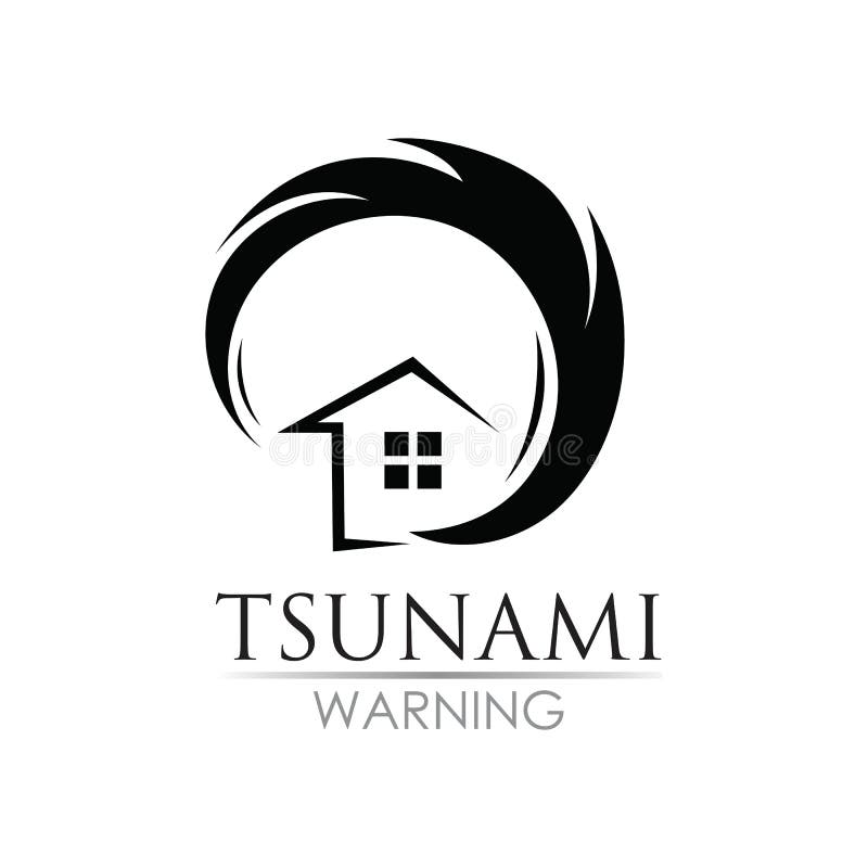 Tsunami Logo Design, Vector, Icon, Template Stock Vector - Illustration ...