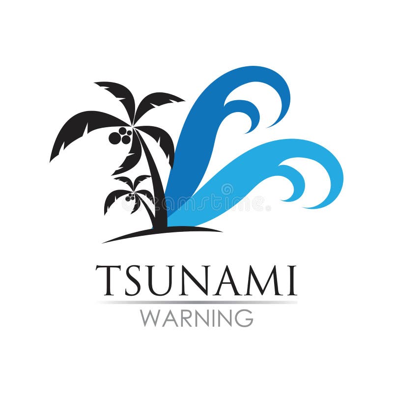 Tsunami Logo Design, Vector, Icon, Template Stock Vector - Illustration ...