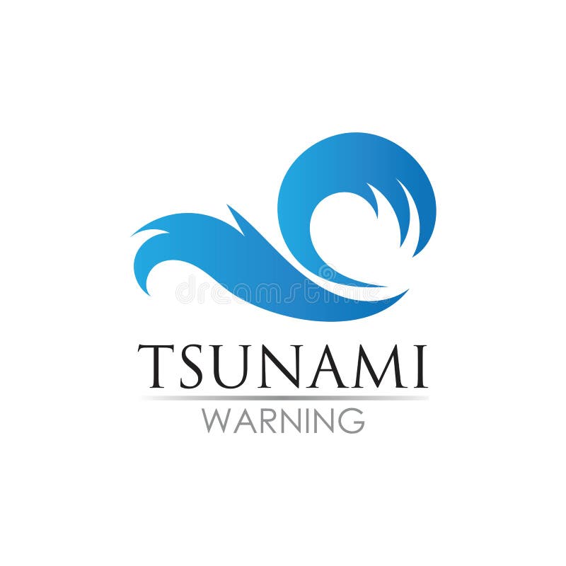 Tsunami Logo Design, Vector, Icon, Template Stock Vector - Illustration ...